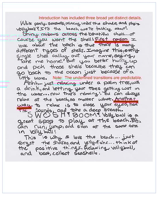 Informational Writing- Grade 5 - Beach Informational Writing- Grade 5 - Beach